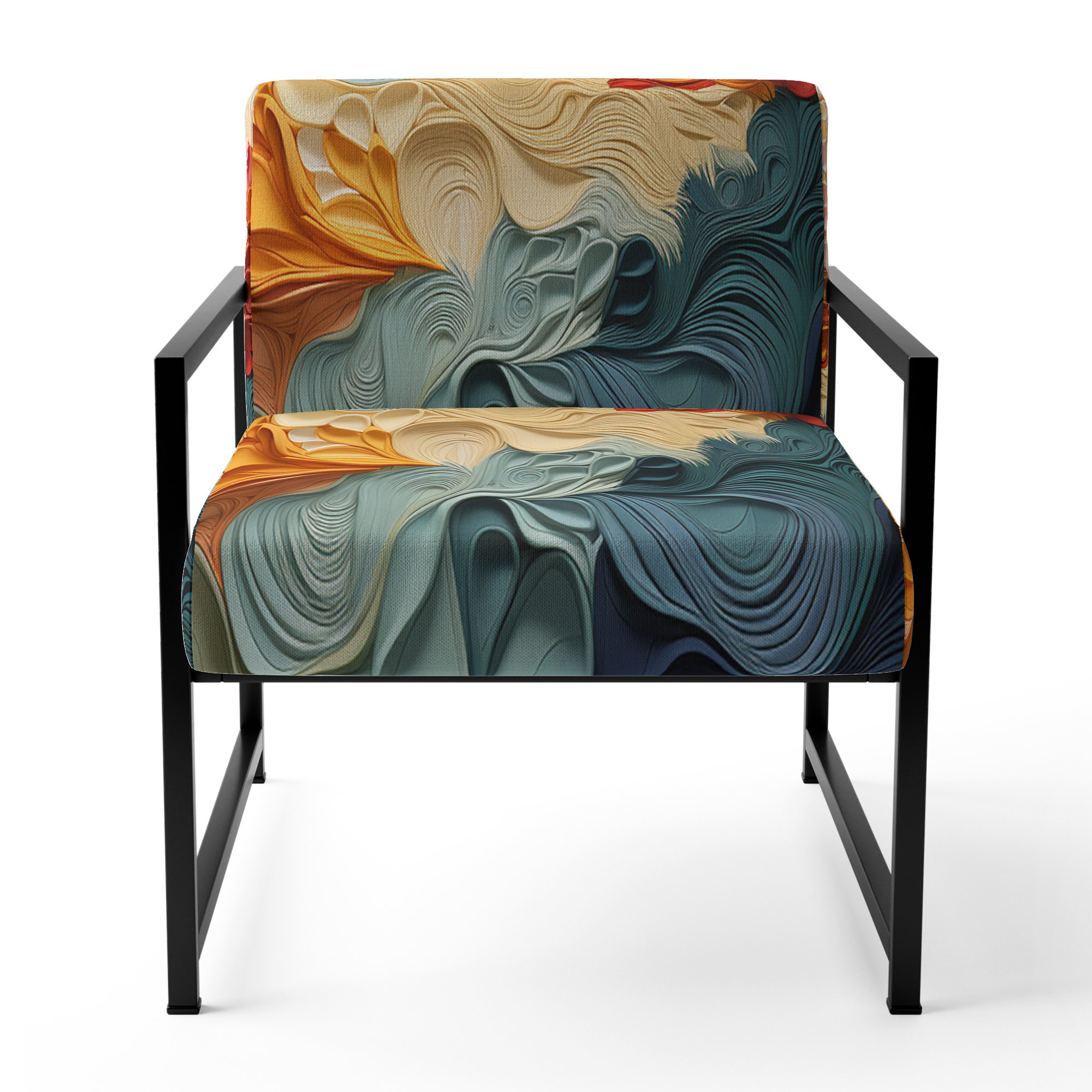 East Urban Home Biomorphism Organic Forms VI - Upholstered Abstract ...
