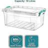 Rebrilliant Assaf Plastic Basket 10L Rectangle Plastic Storage Boxes ...