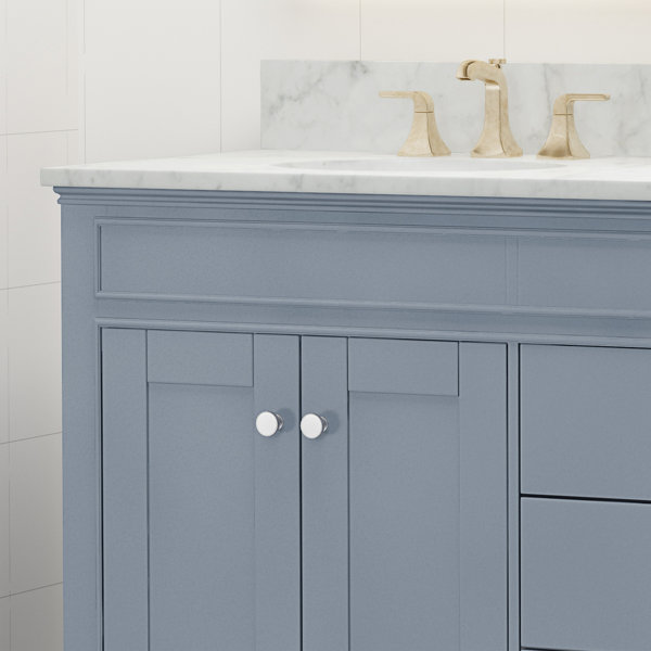 Home Loft Concepts Janice Locke 72" Double Bathroom Vanity Base Only ...