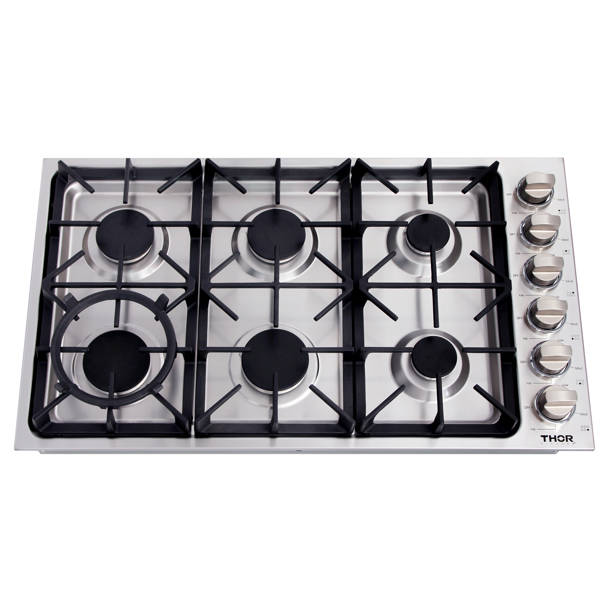 ThorKitchen Thor Kitchen 36" Gas 6 Burner Cooktop & Reviews | Wayfair