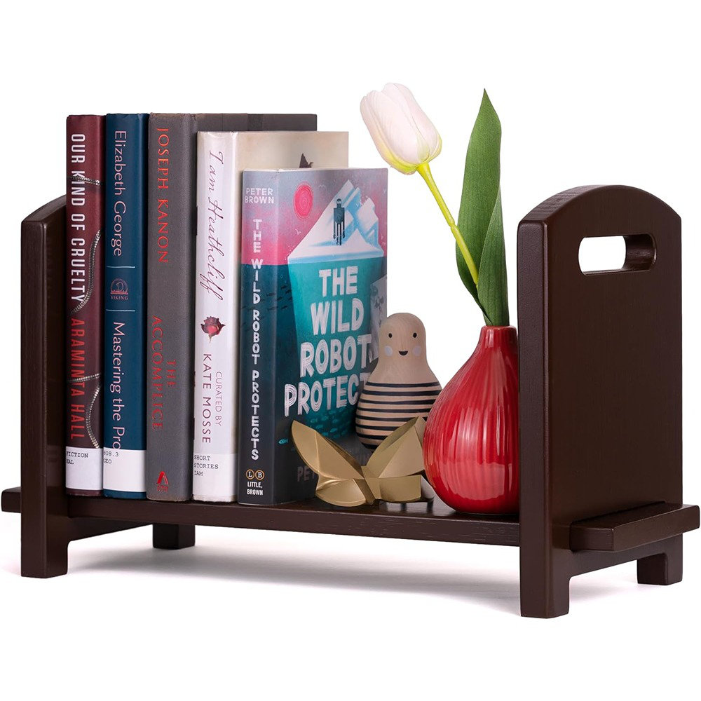 Mercer41 Adjustable Desktop Bookshelf - Sturdy Desk Bookshelf And Book ...