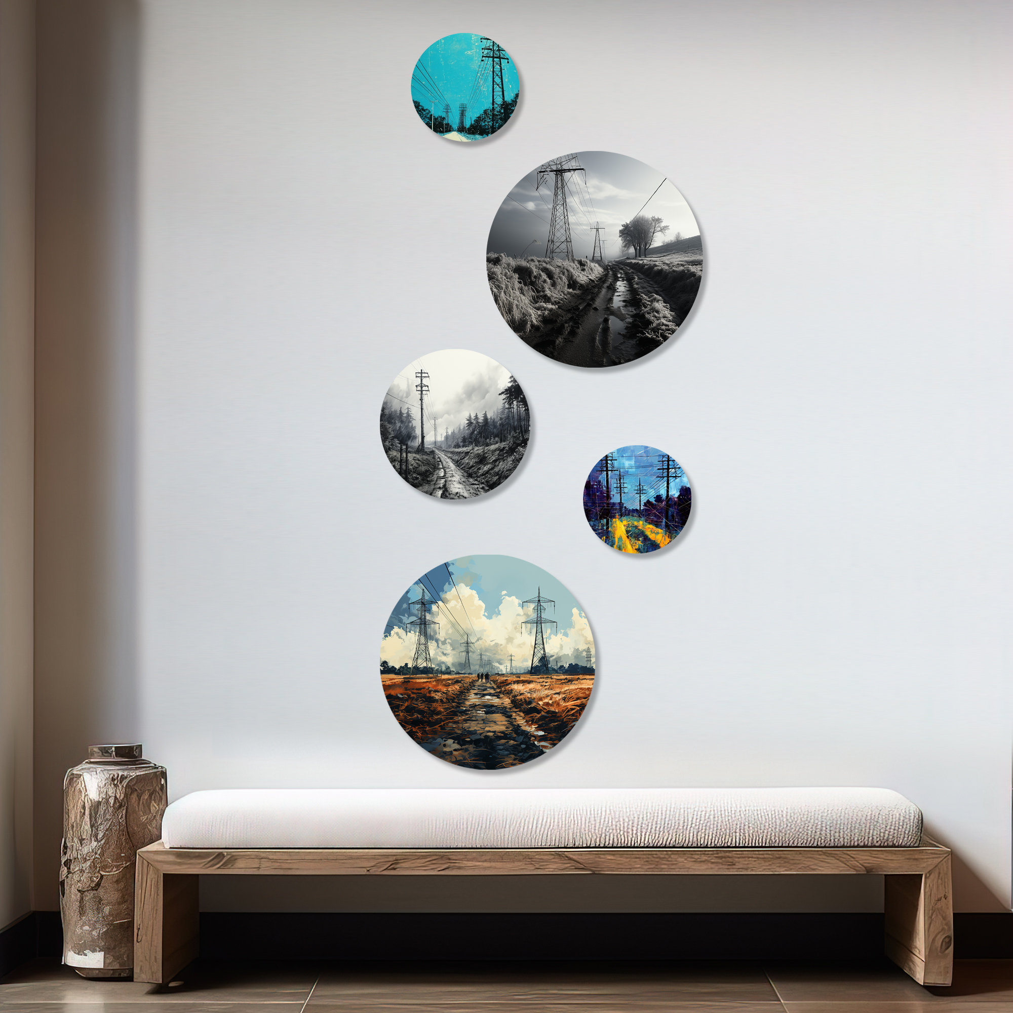 Lark Manor™ Analytic Drawing Of A Power Lines - Power Lines Power Lines ...