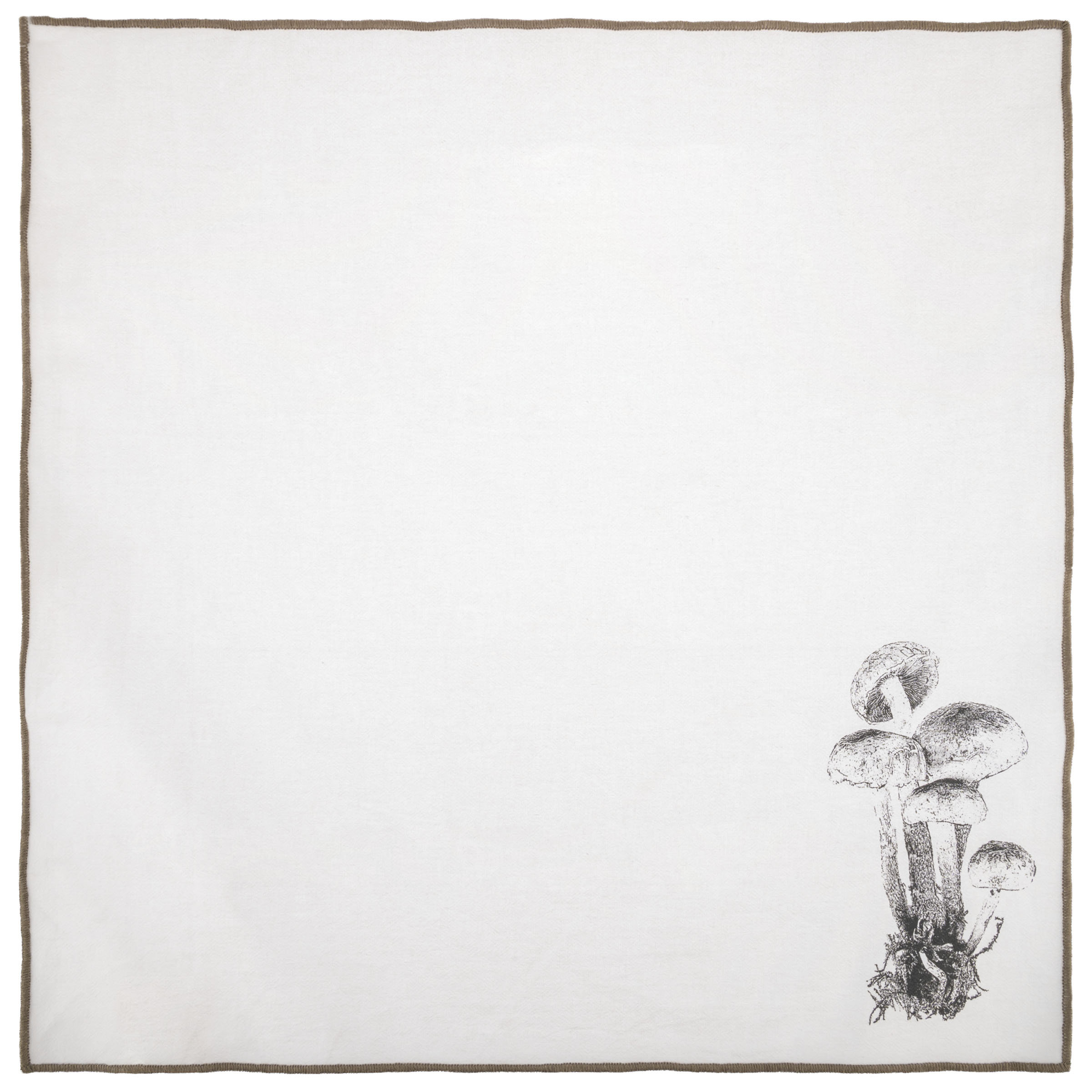 Rosalind Wheeler Merrowed Edge Dinner Napkins Mushroom | Wayfair