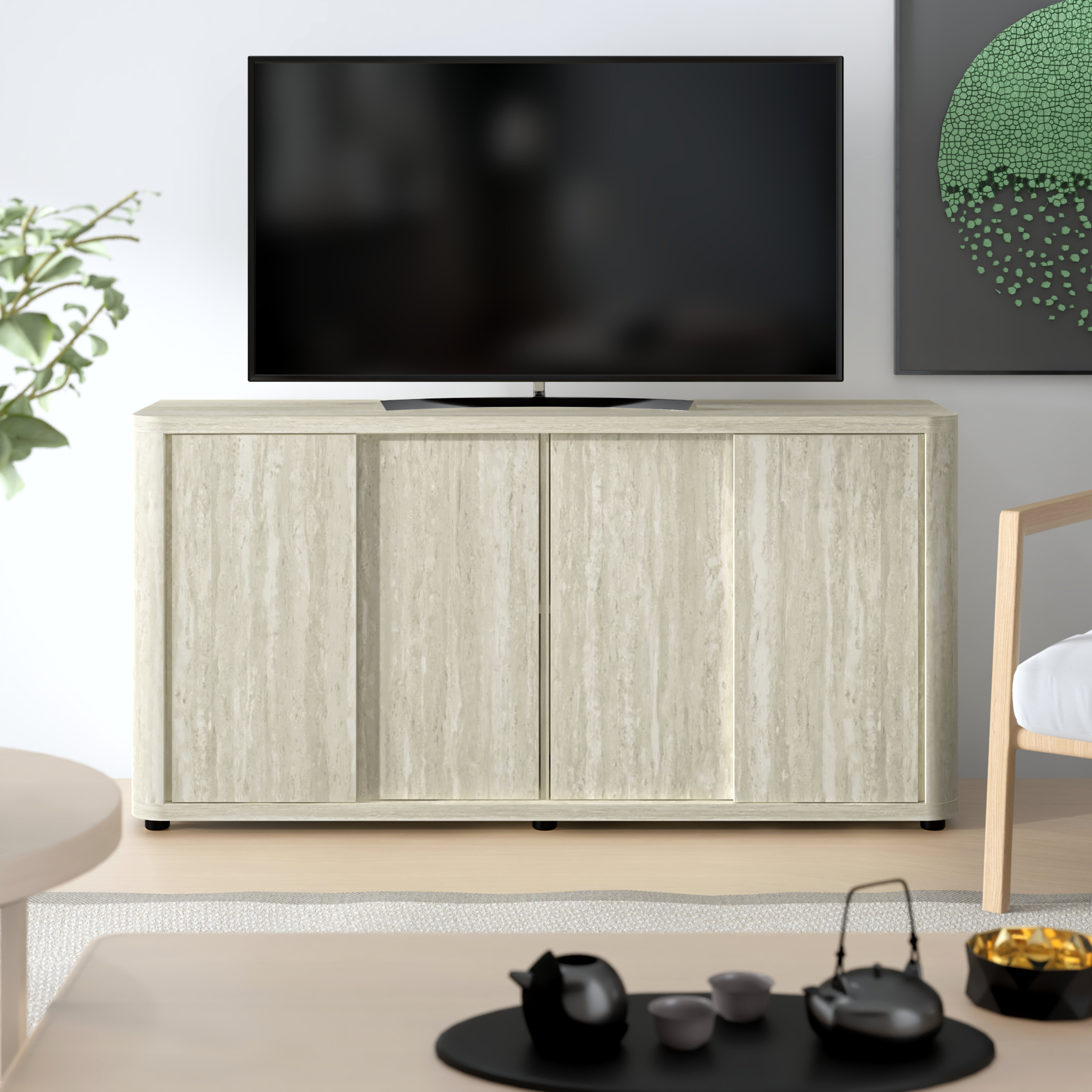 Latitude Run® Caomhan 59" Tv Stand with 4-doors - Wayfair Canada