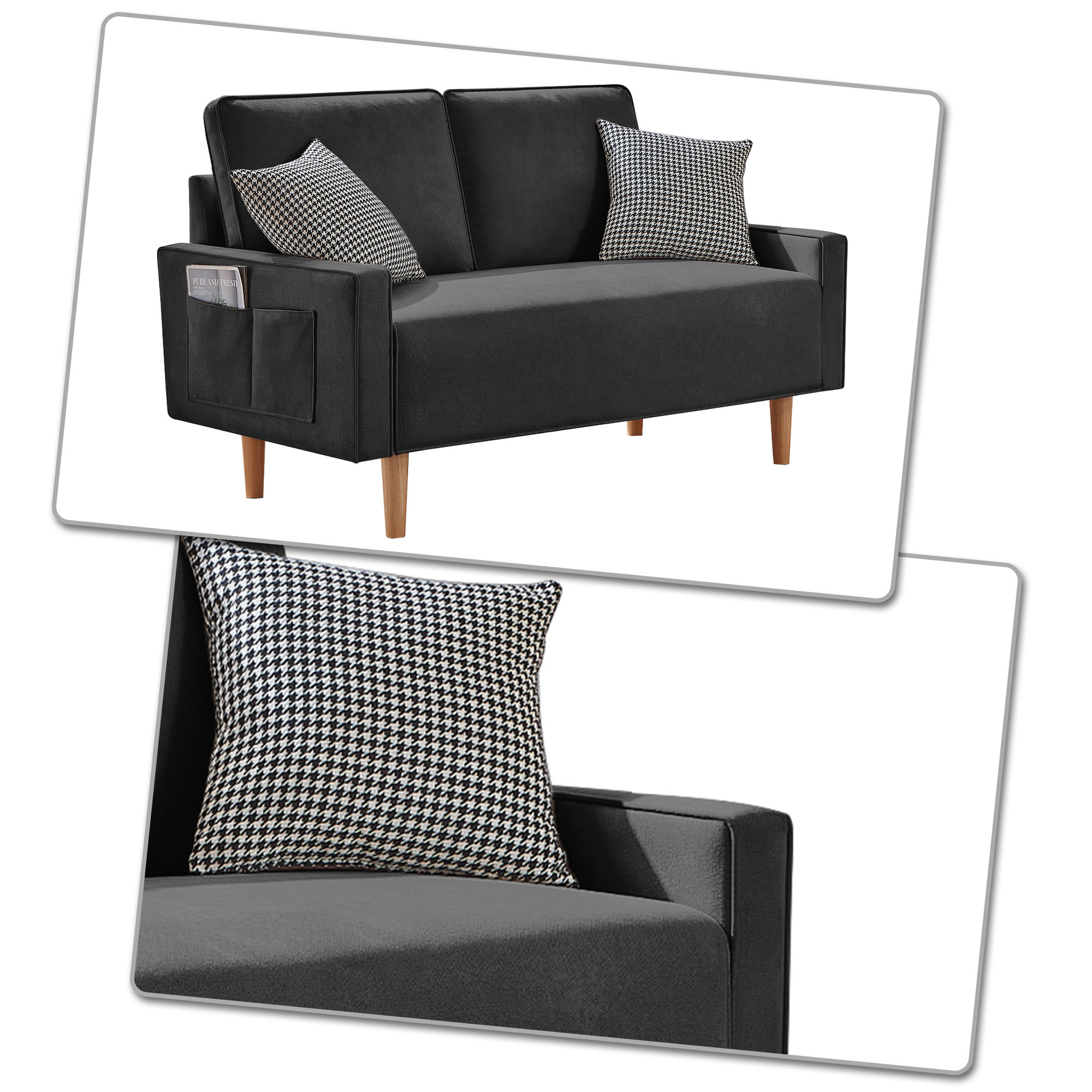 Inbox Zero Milvert Loveseat | Wayfair