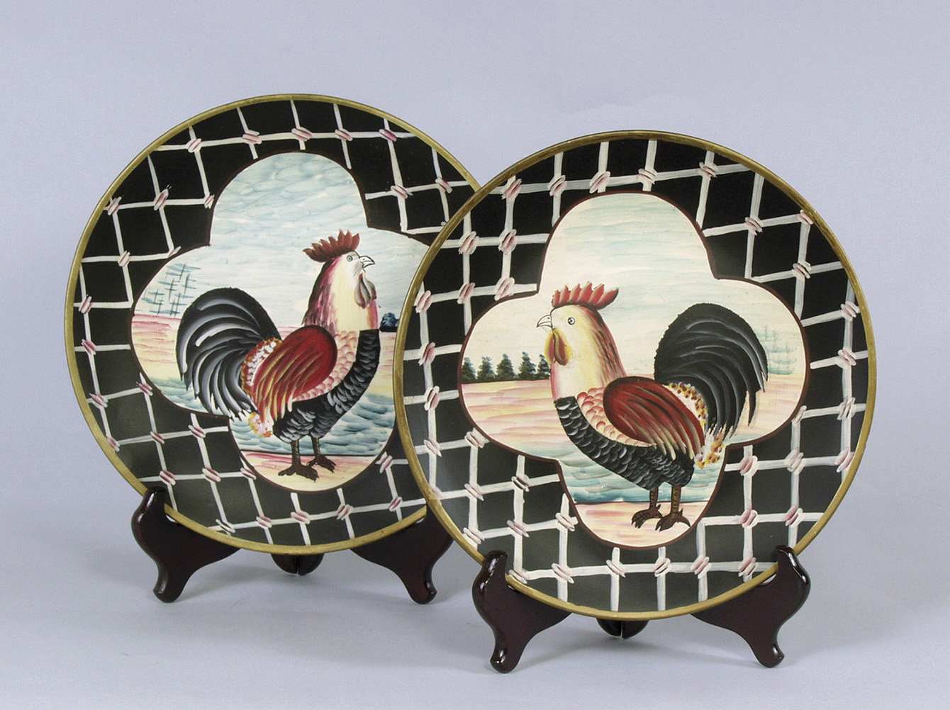 August Grove® Caenada 2-Piece Rooster Plate Set & Reviews | Wayfair