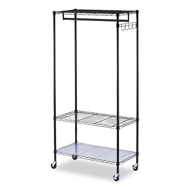 Alera Wire Shelving Series Metal Rolling Clothing Rack & Reviews | Wayfair