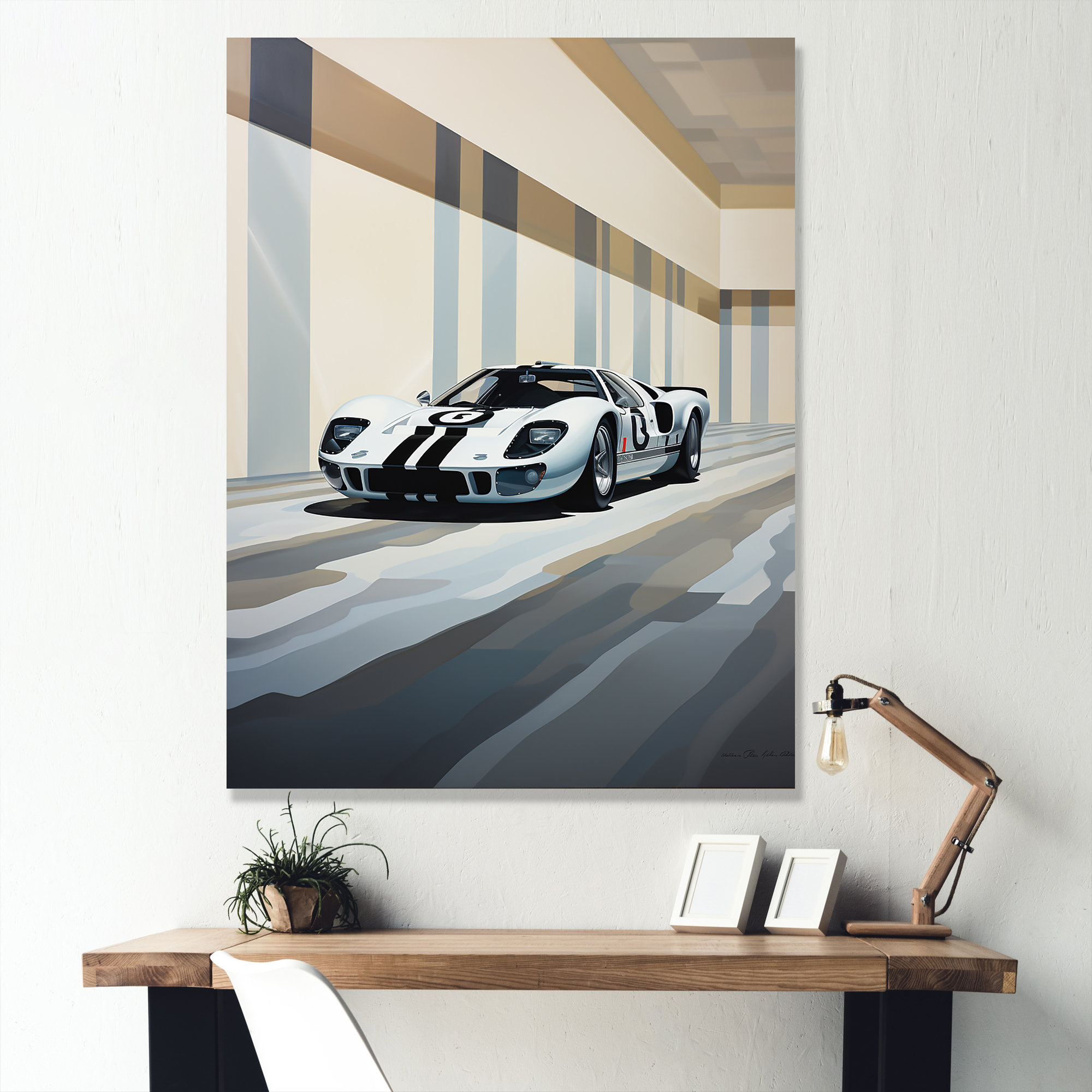 Lark Manor™ Minimalist Grey And Black Race Tard For Ford - Race Tracks ...