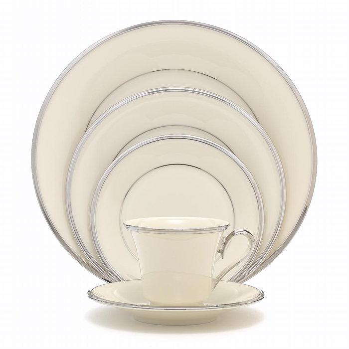Lenox Solitaire Bone China Dinnerware Set & Reviews | Wayfair