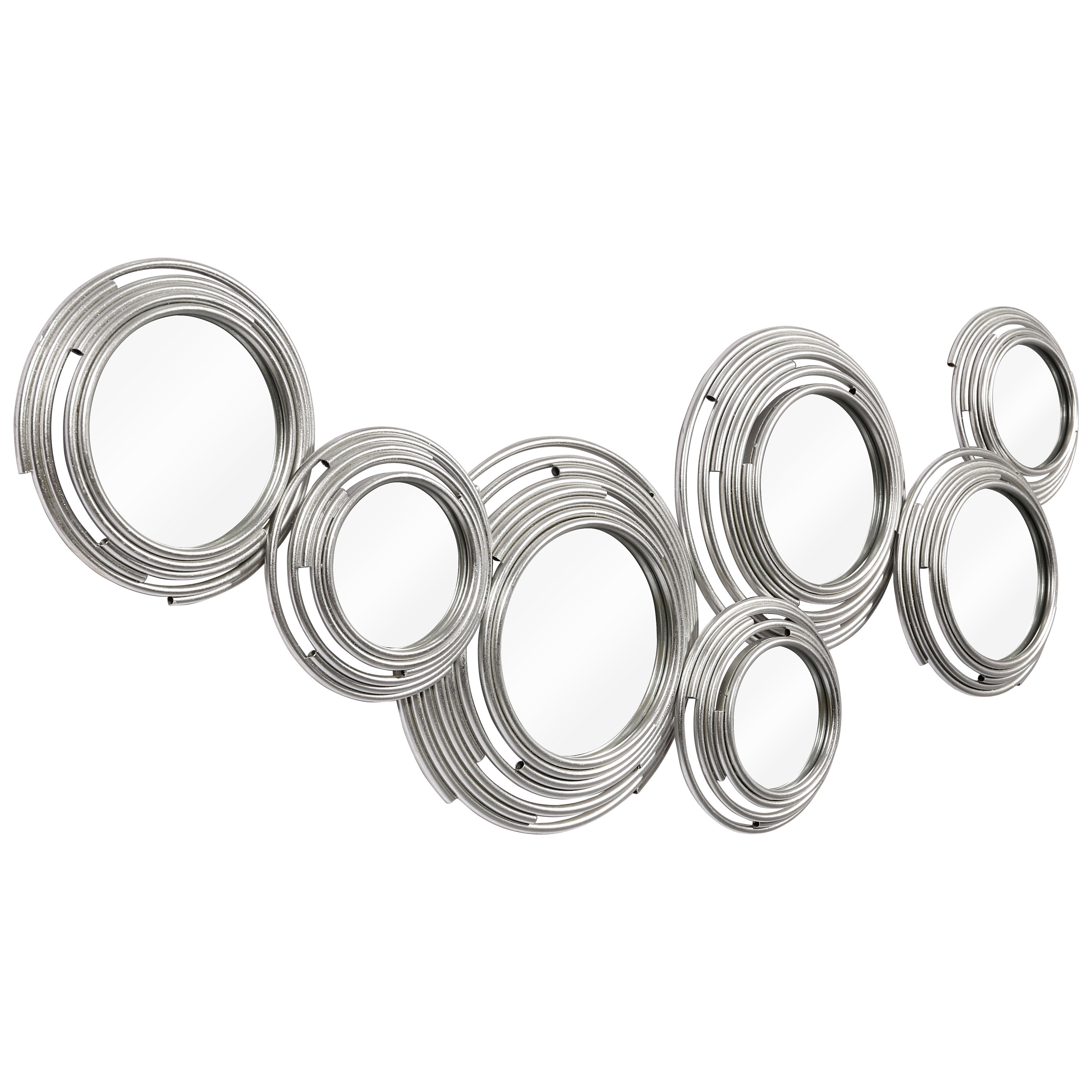 Empire Art Direct "Descending Reflection" Circle Array Mirrors in Metal ...