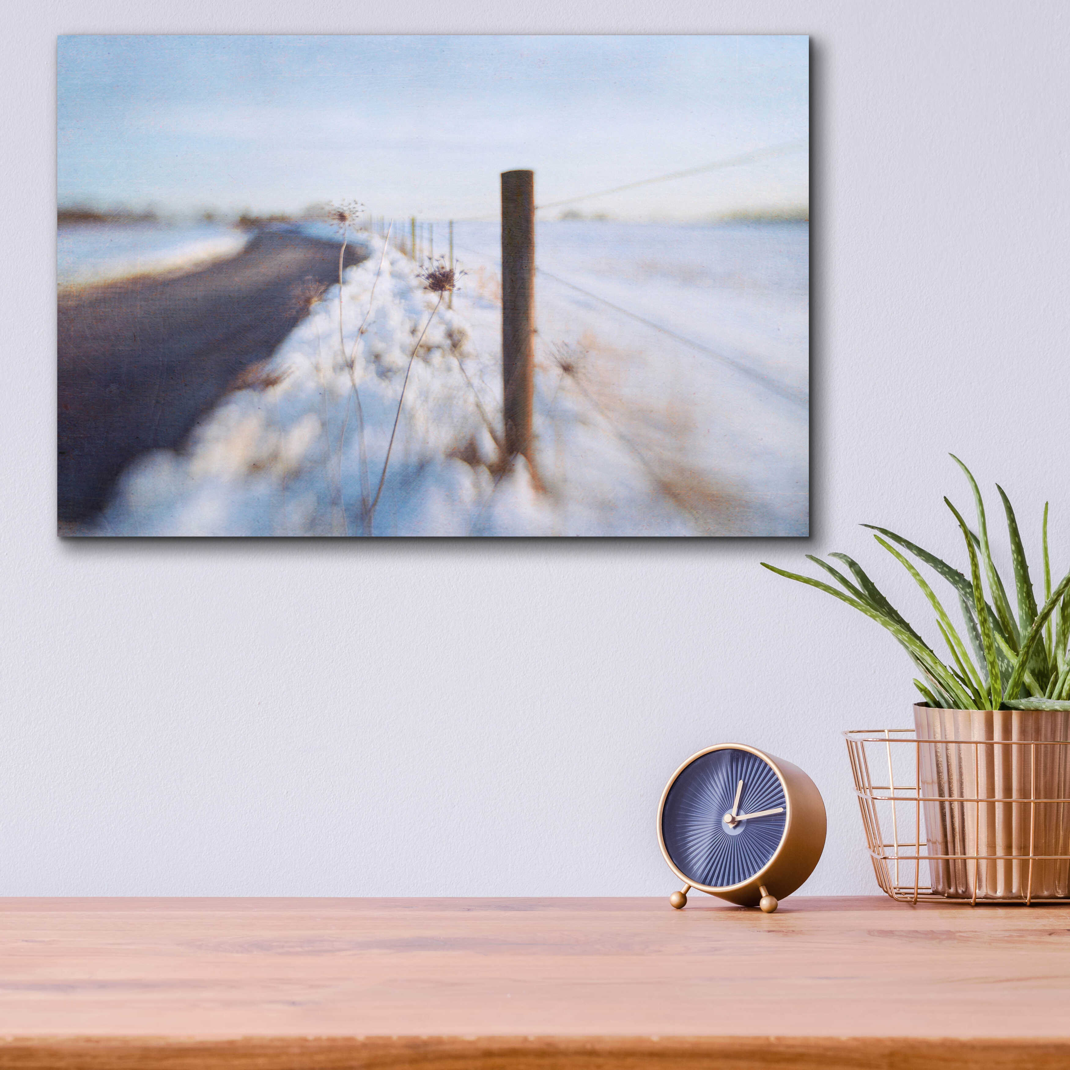 Latitude Run® Walking on the Edge of Winter by Dawn D Hanna - Unframed ...