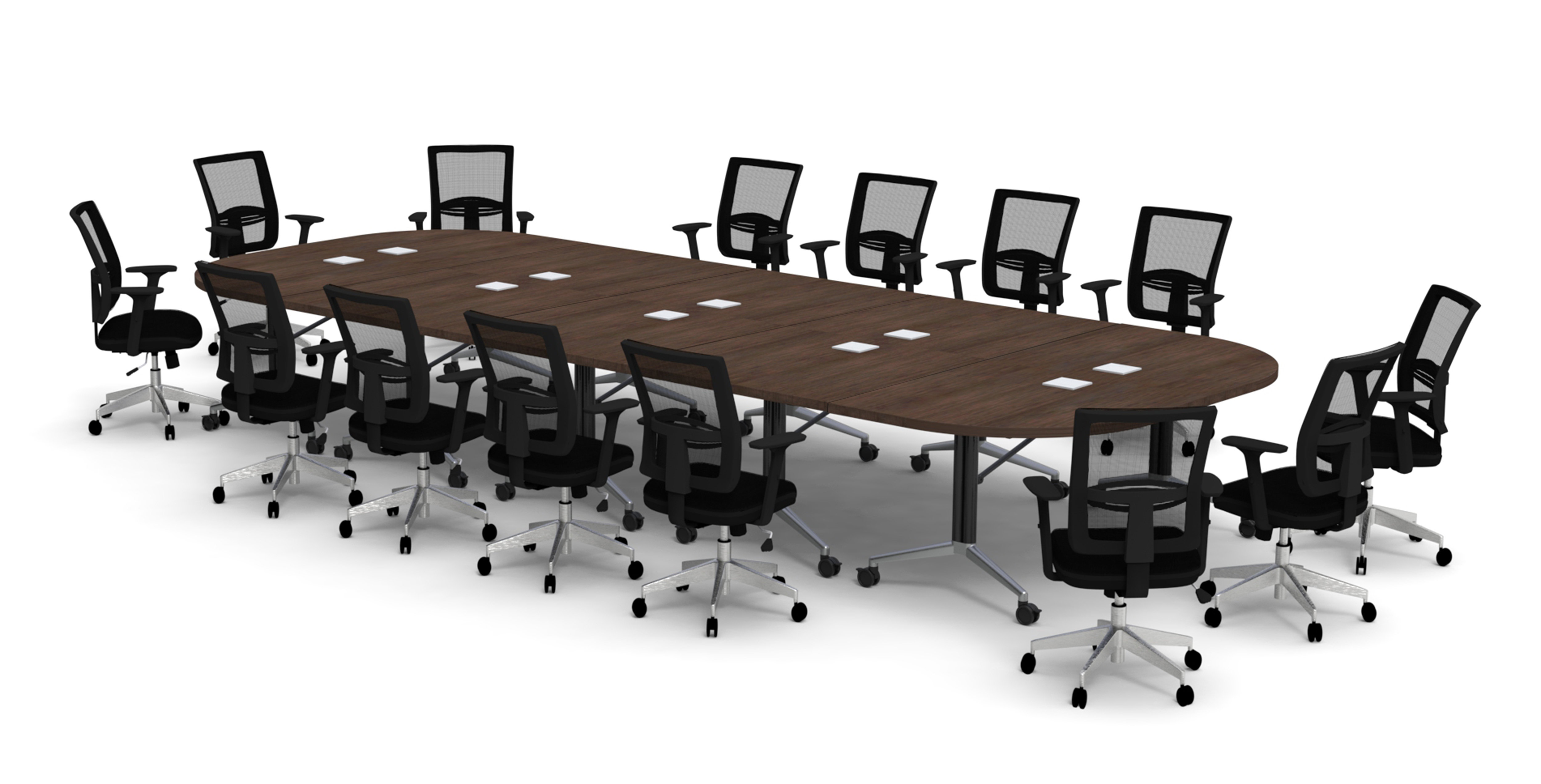 Team Tables 14 Person Fold Up Training Table and Chair Set with Casters ...