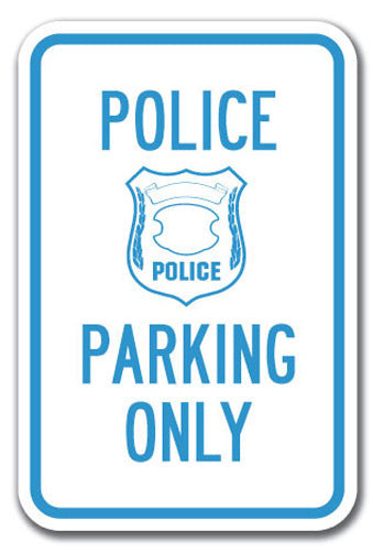 SignMission Police Parking Only with Symbol Sign | Wayfair