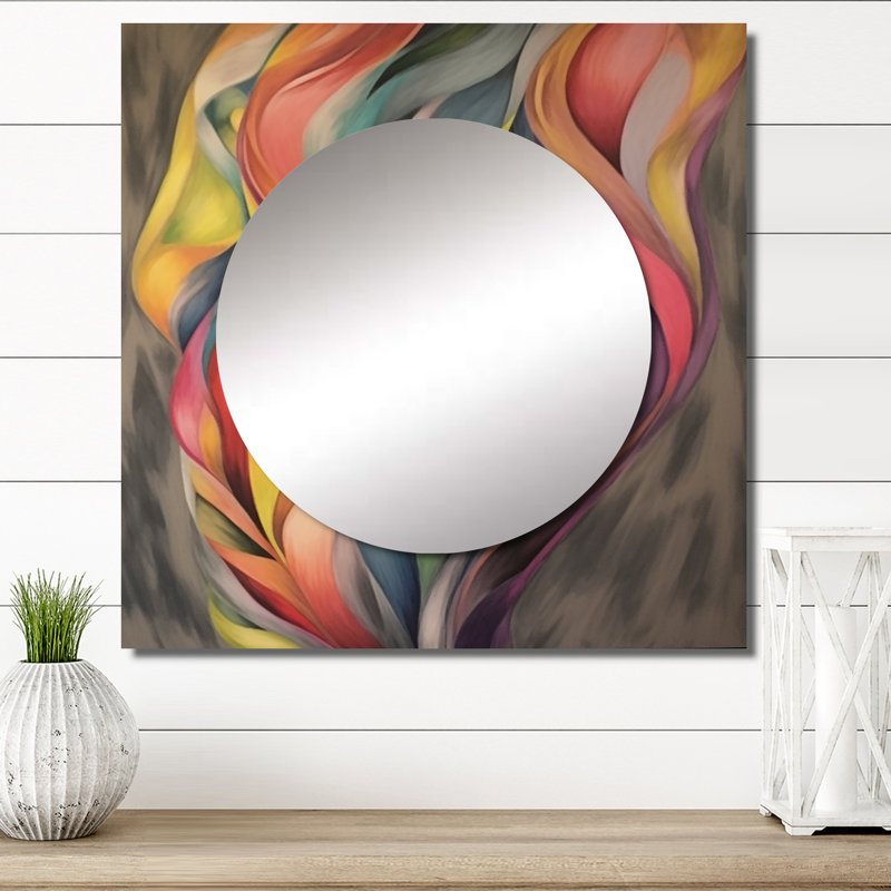 colourful mirror frame