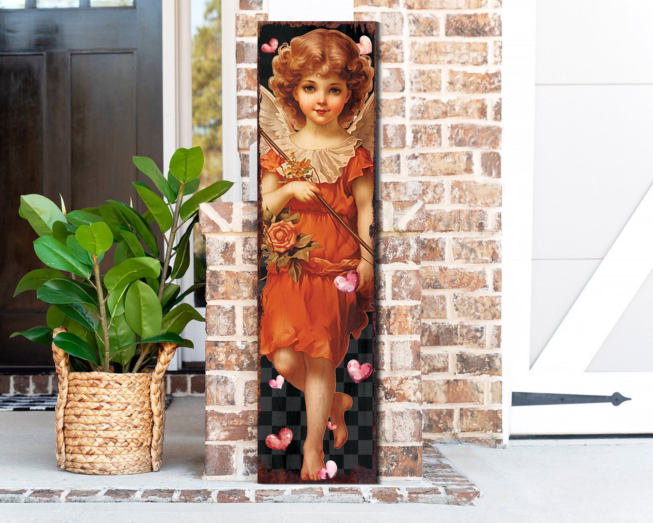 The Holiday Aisle® Rustic Modern Farmhouse Entryway Board - Cupid ...