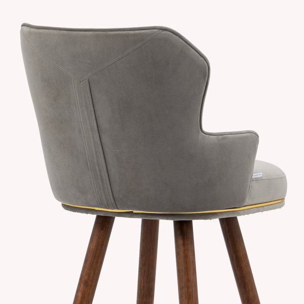 Everly Quinn Azile Swivel 27.95'' Stool | Wayfair