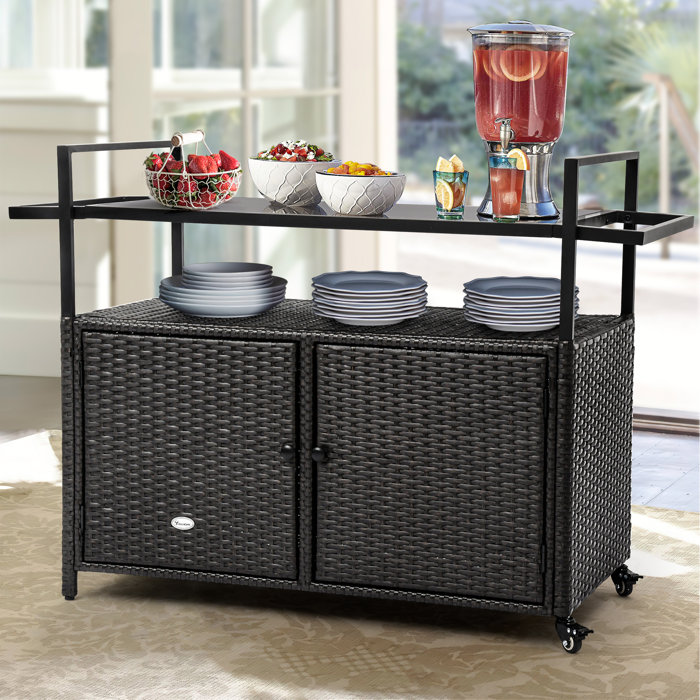 Wade Logan® Wicker Bar Set & Reviews | Wayfair