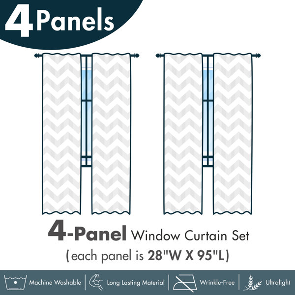 East Urban Home Tartan 4-Panel Curtains, Traditional Scottish Plaid ...