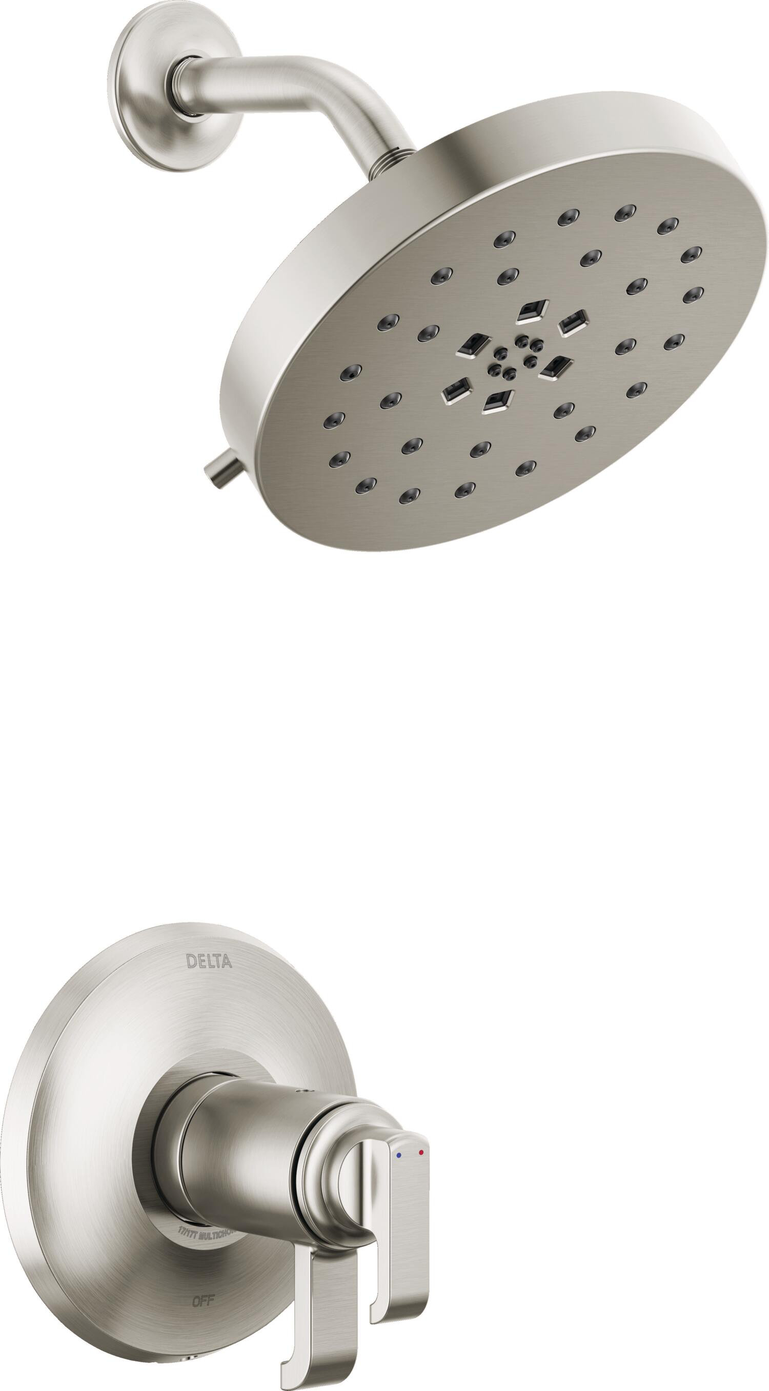 Delta Tetra 17T Series Dual-Function Shower Faucet Set, H2Okinetic ...