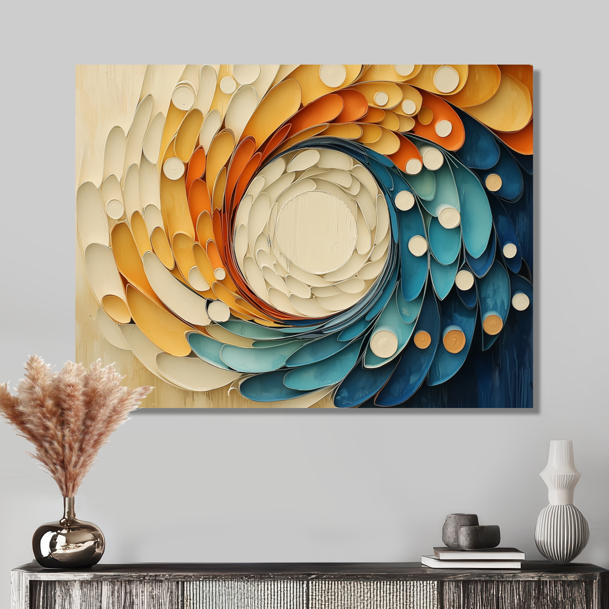 Ivy Bronx Biomorphism Vortex Of Nature II - Biomorphism Print On Metal ...