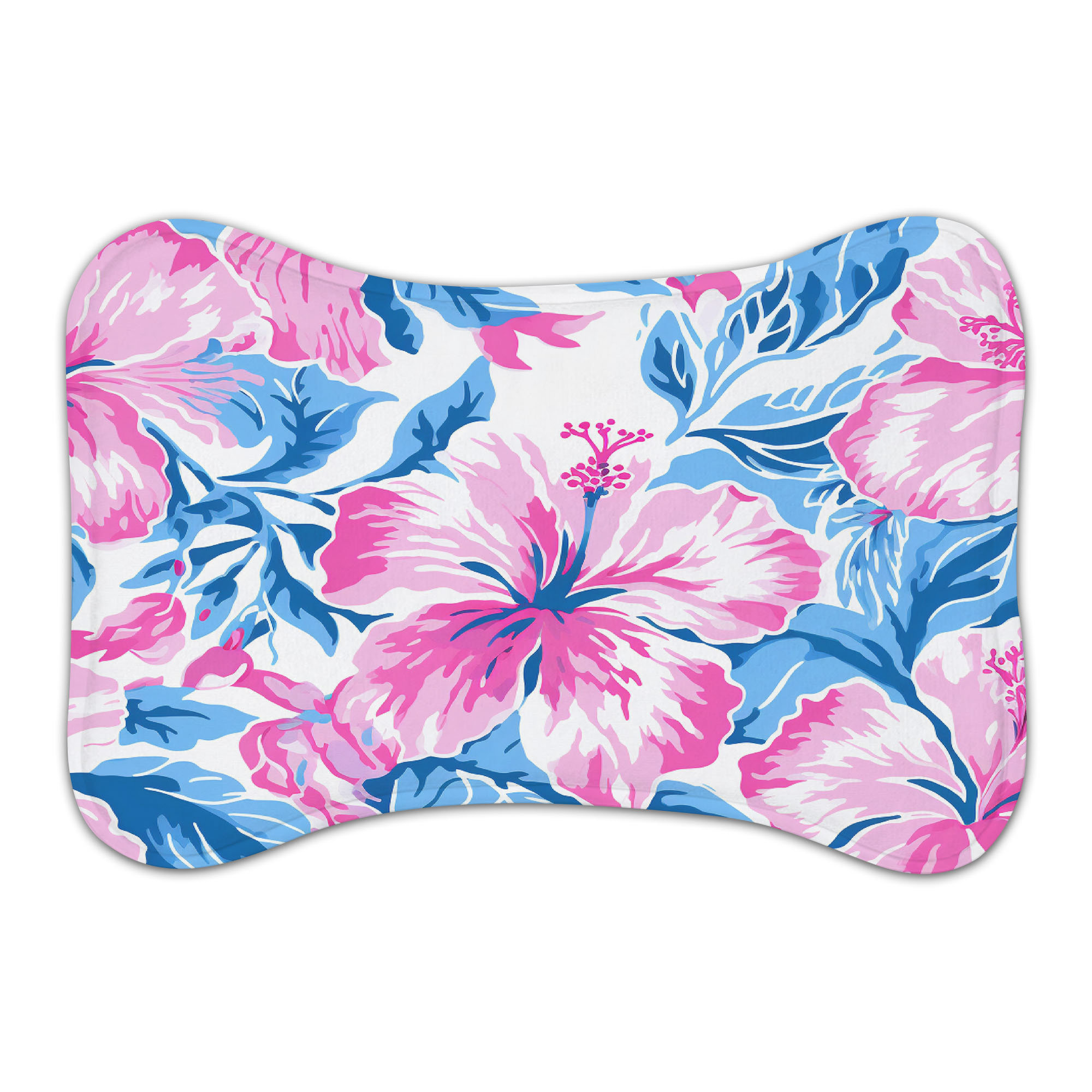 MentionedYou Hibiscus Prints - 1 Piece Bone Shape Feeding Mat - Wayfair ...