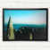 Latitude Run Nyc Empire State Blue - Closed Corner Frame Print on Wood ...