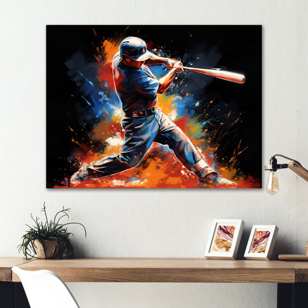 Red Barrel Studio® Baseball Swing of Emotion III - Sports Metal Art ...