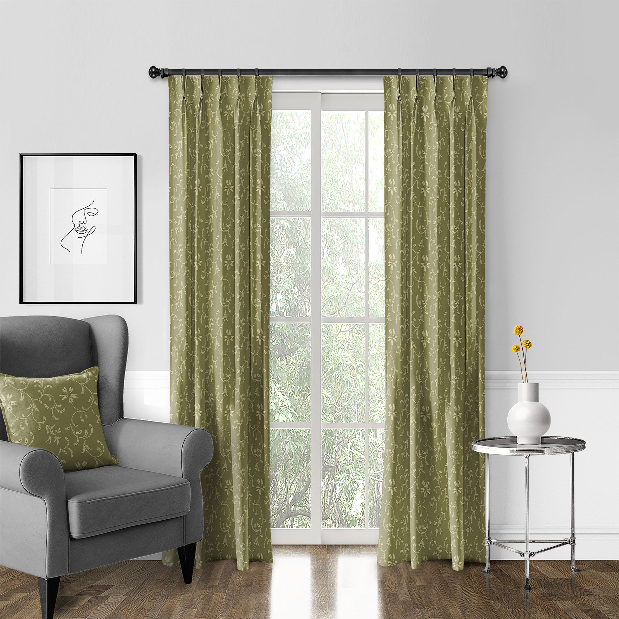 The Tailor's Bed Selby Cotton Blend Curtain | Wayfair
