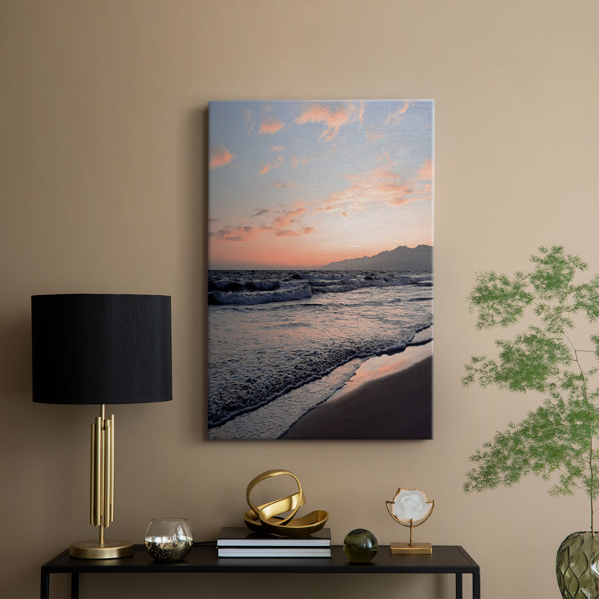 Highland Dunes Blushing Dusk I -Gallery Wrapped Cavas | Wayfair