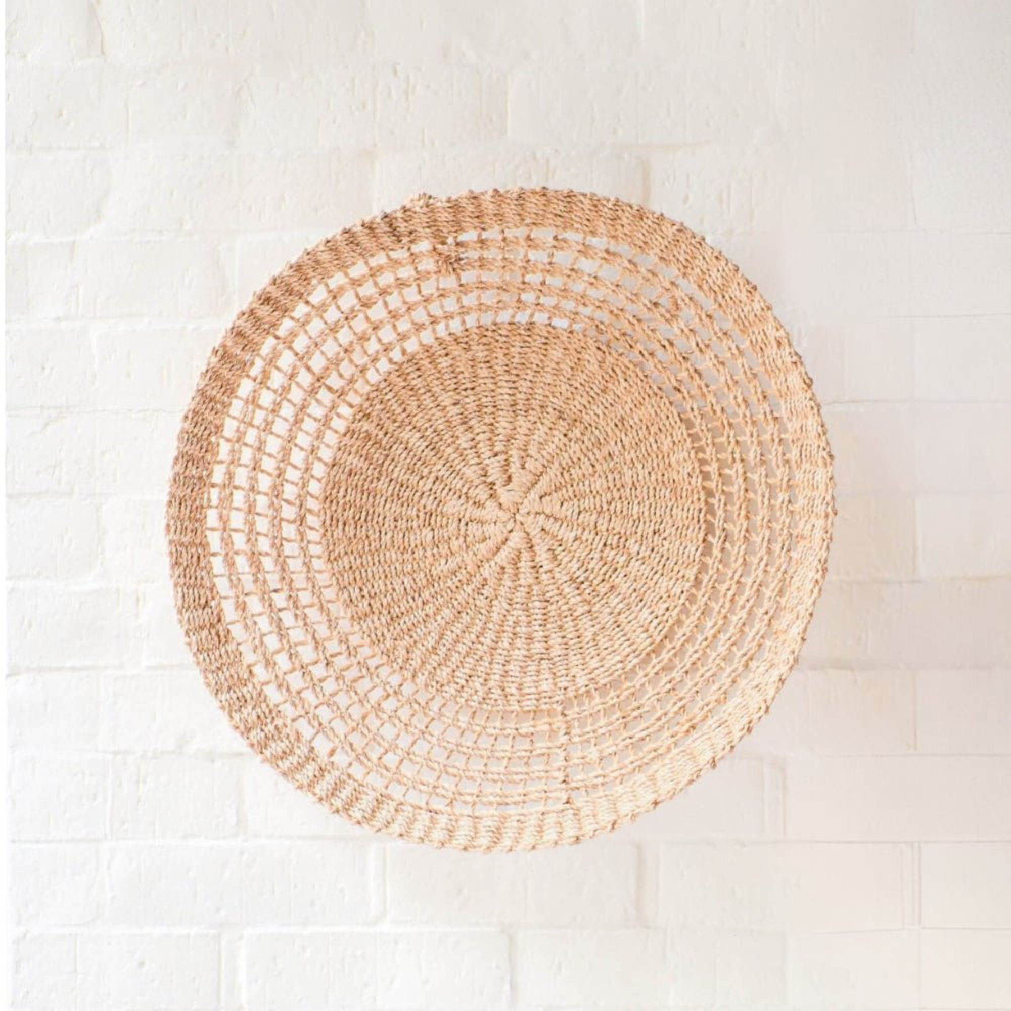 The Global Artisan Large Open Weave Wall Basket 18" in | Wayfair