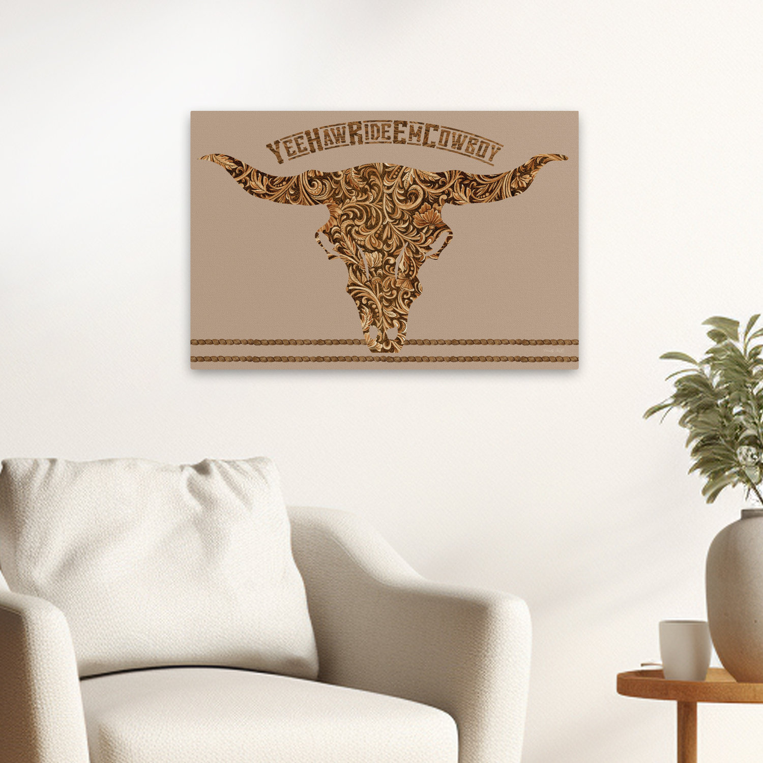 Loon Peak® Yee Haw Ride Em Cowboy - Contemporary Western Whimsical Yee ...