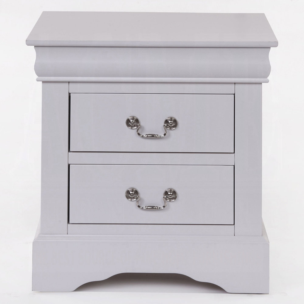 Red Barrel Studio® 1pc Exquisite 2 - Drawers Nightstand with Louis ...