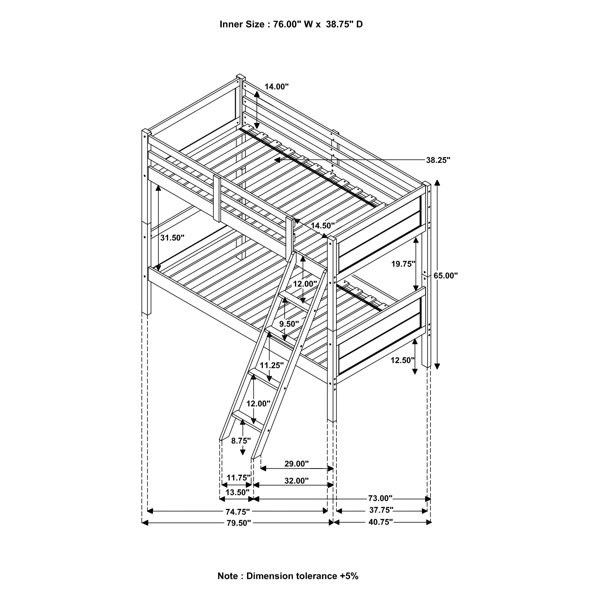 Redwood Rover Dorcas Solid Wood Standard Bunk Beds By Redwood Rover ...