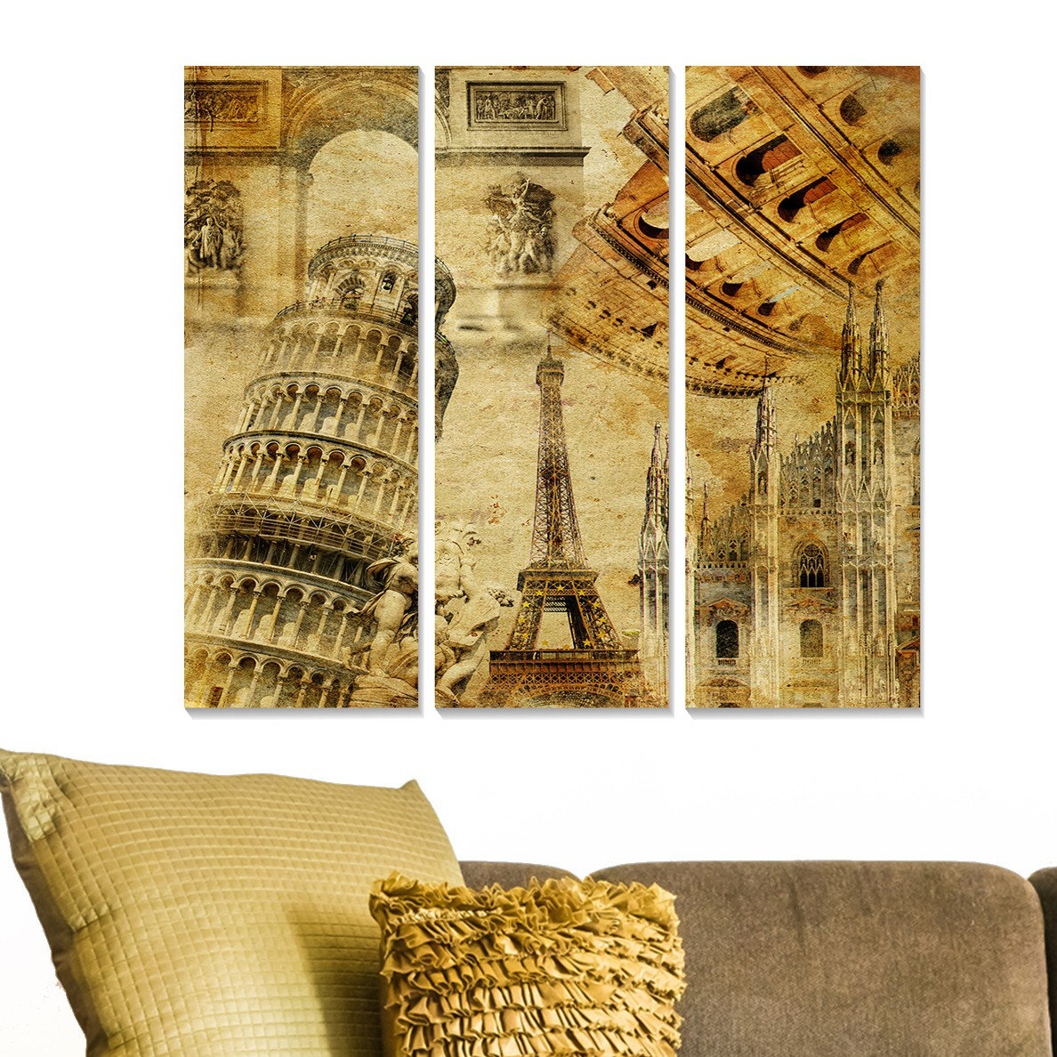 East Urban Home 3 Piece Unframed Print on MDF | Wayfair