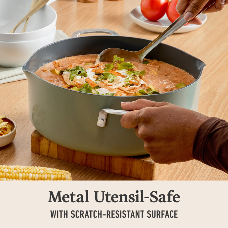 Calphalon Nonstick 5-Qt. Dutch Oven with Lid, Silver Ash & Reviews ...