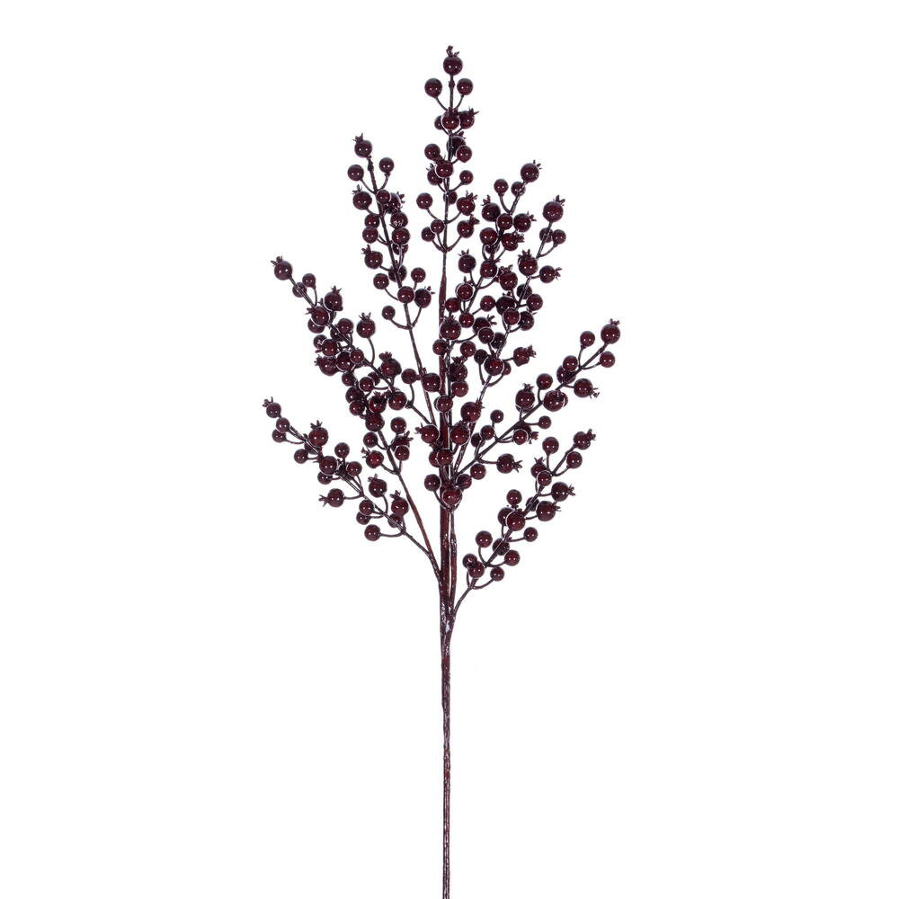 Primrue 24" Burgundy Crab Apple Mixed Berry Spray. These artificial ...