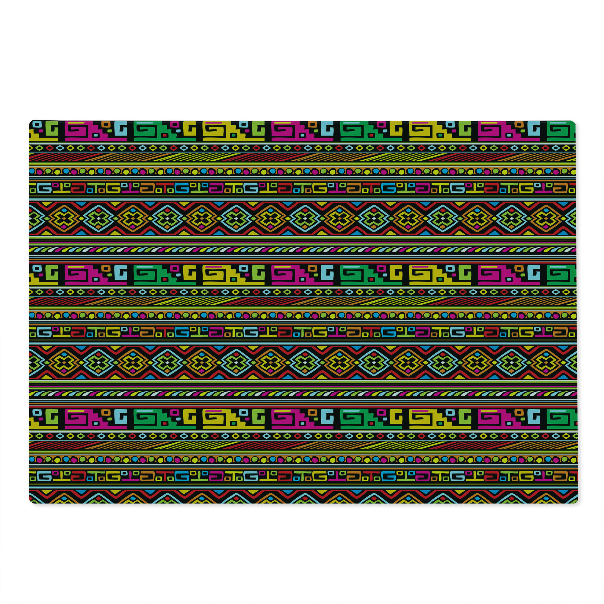 Ambesonne African Cutting Board Large Colorful Indigenous Art ...