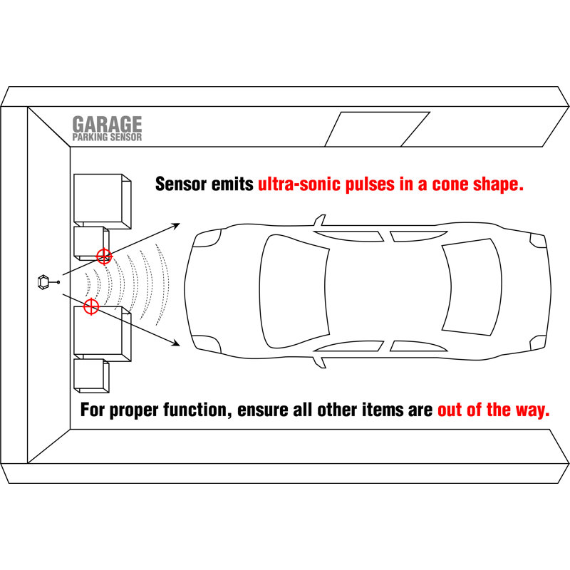 STKR Concepts Motion-Activated Garage Parking Sensor & Reviews | Wayfair