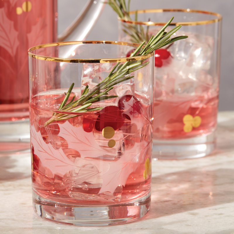 Lenox Holiday Gold 4-Piece Glassware Set & Reviews | Wayfair