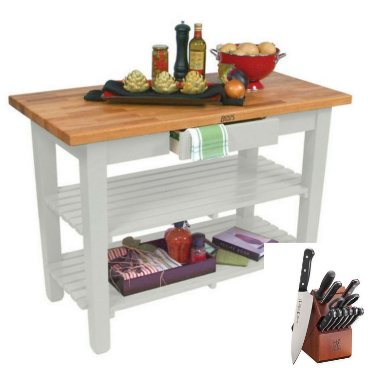 John Boos Butcher Blocks Solid Wood Prep Table - Wayfair Canada