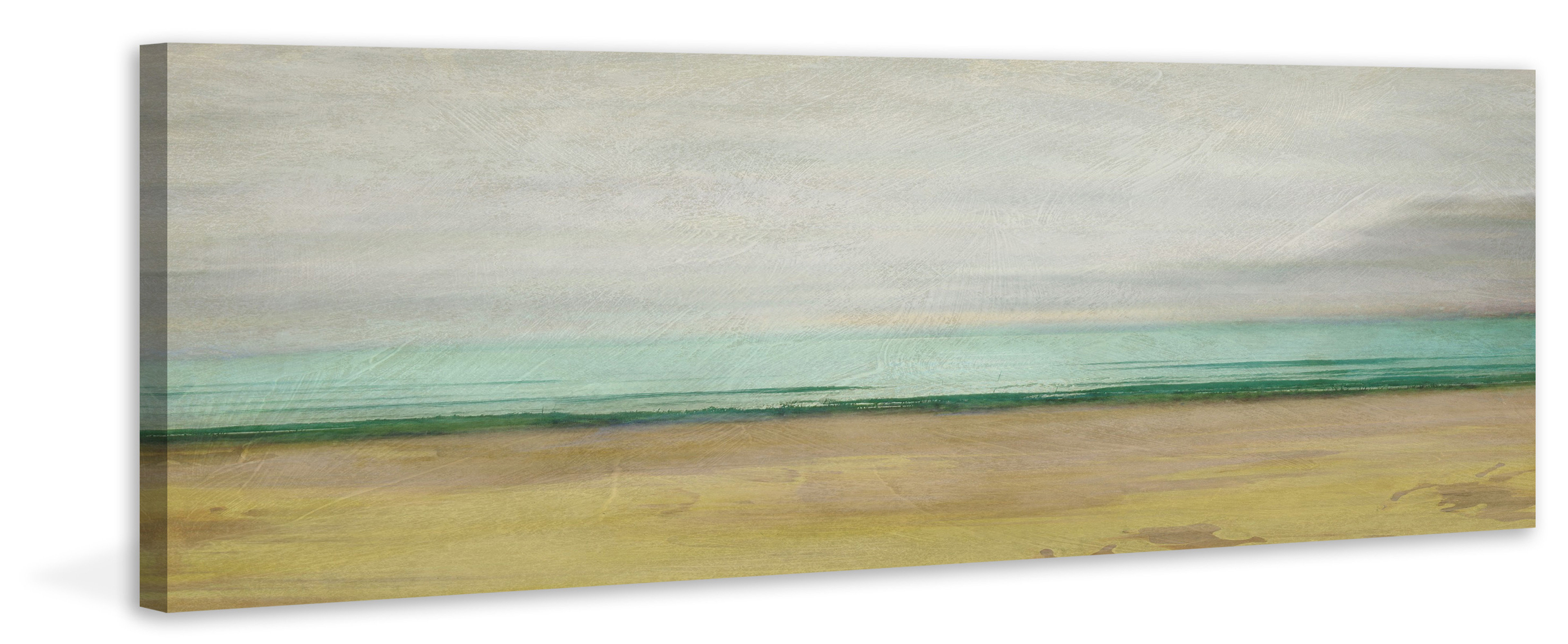 Highland Dunes Waterline IV - Acrylic Painting Print on Canvas | Wayfair
