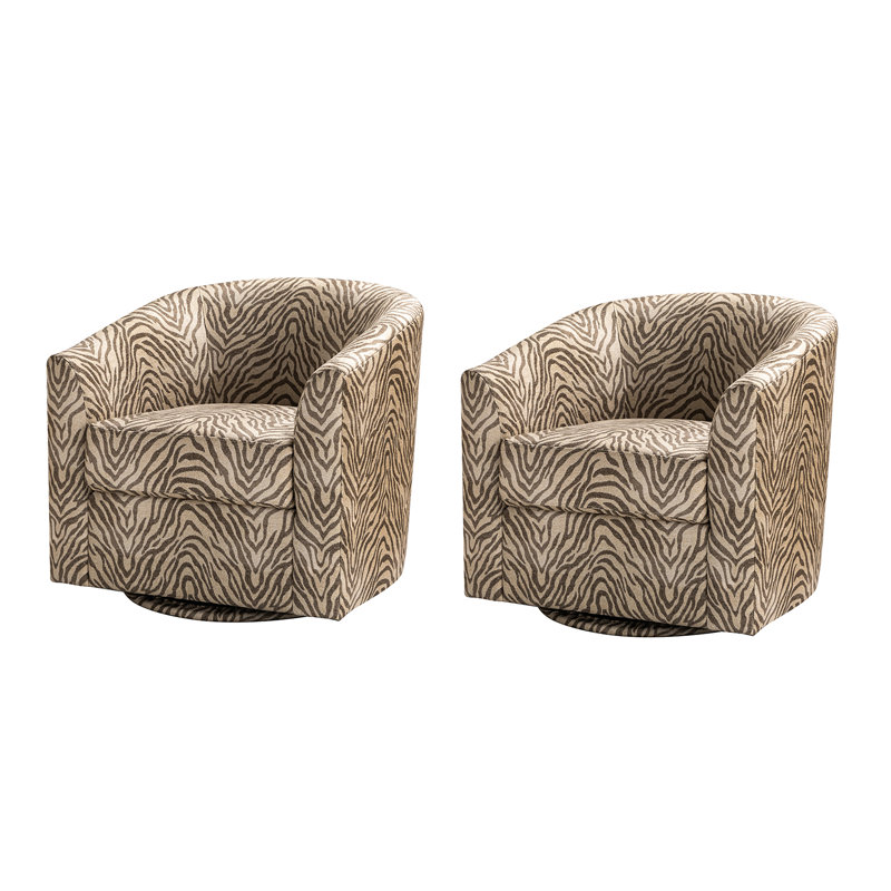 Hokku Designs Freudberg 30.5'' Wide Swivel Barrel Chair | Wayfair