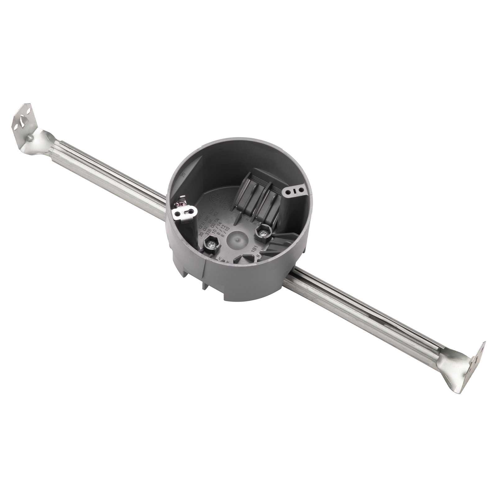 MW LIGHTING 10 PK Round Hanger Bar Outlet Box 20CI , Junction Box ...