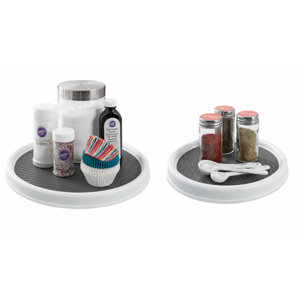 Copco Set Of 2 Non-Skid Pantry Cabinet Lazy Susan Turntable, 9-Inch And ...