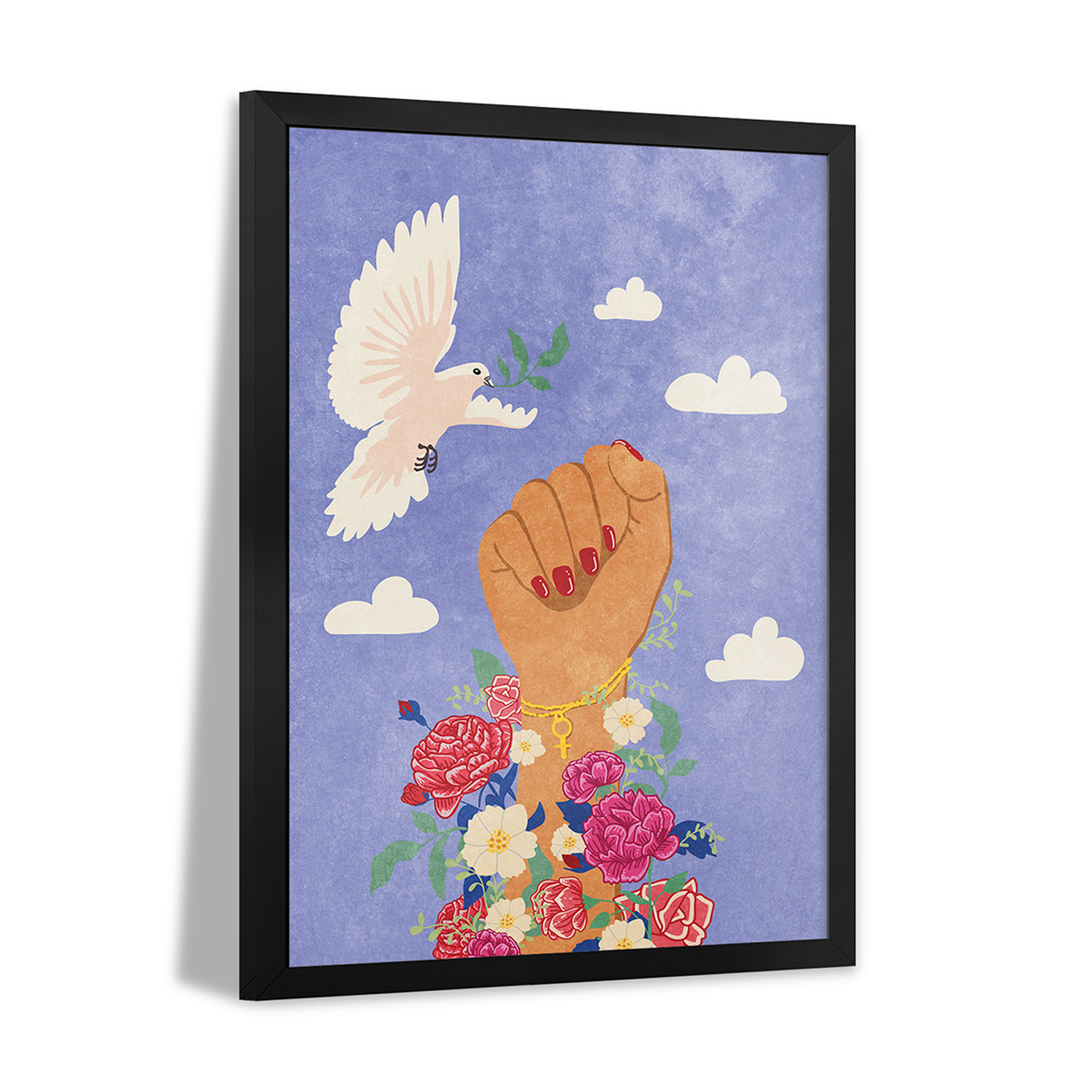 Latitude Run® Feminist Fist - Wall Art Print - Gallery Poster | Wayfair