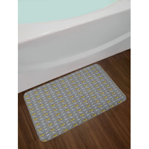 East Urban Home Manti Floral Bath Mat | Wayfair