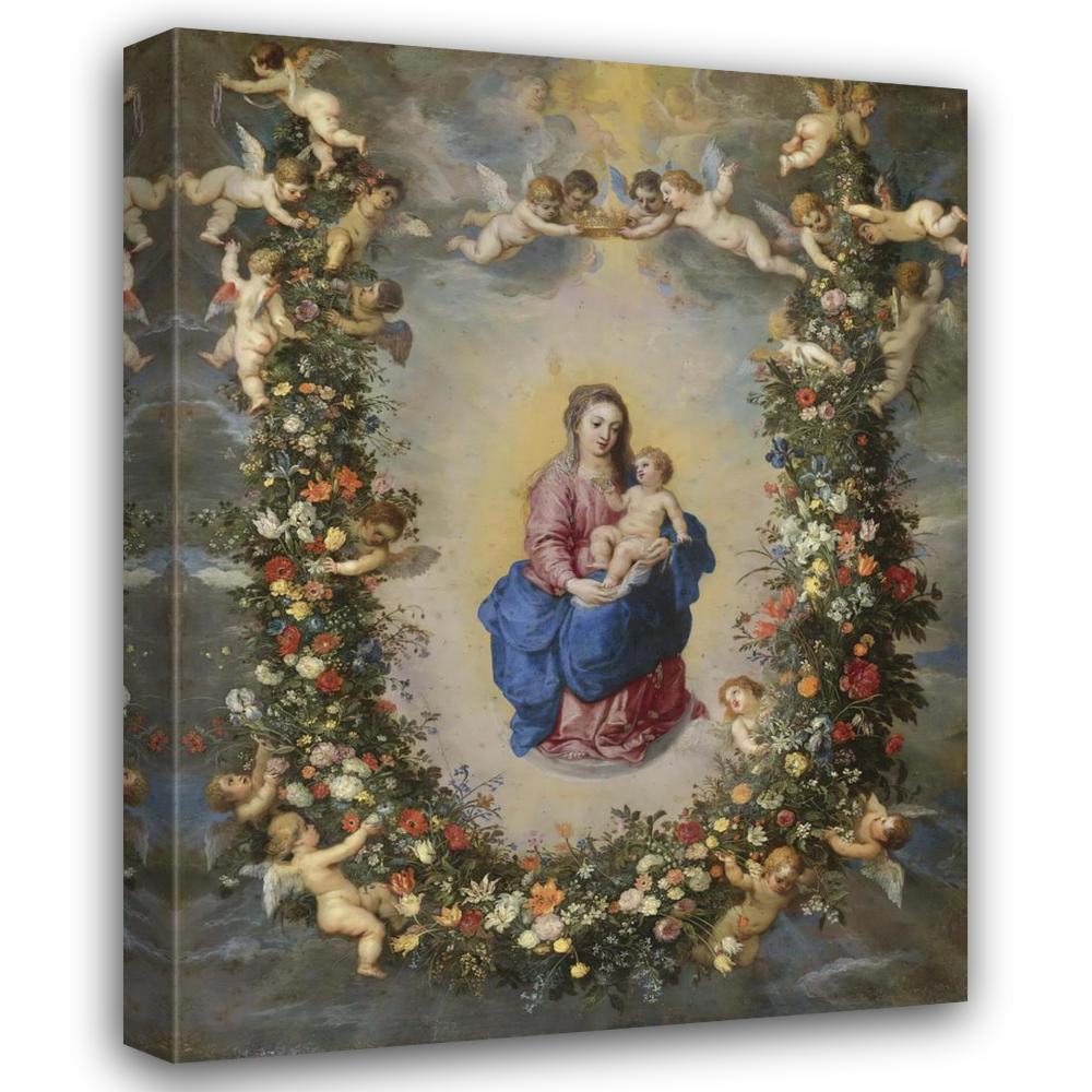 Astoria Grand "The Virgin and Child Encircled by a Garland of Flowers ...