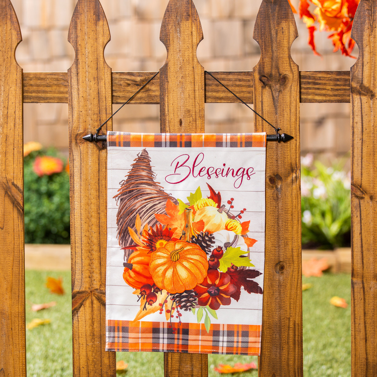 The Holiday Aisle® Dayvion 2-Sided Linen 18 x 13 in. Garden Flag | Wayfair