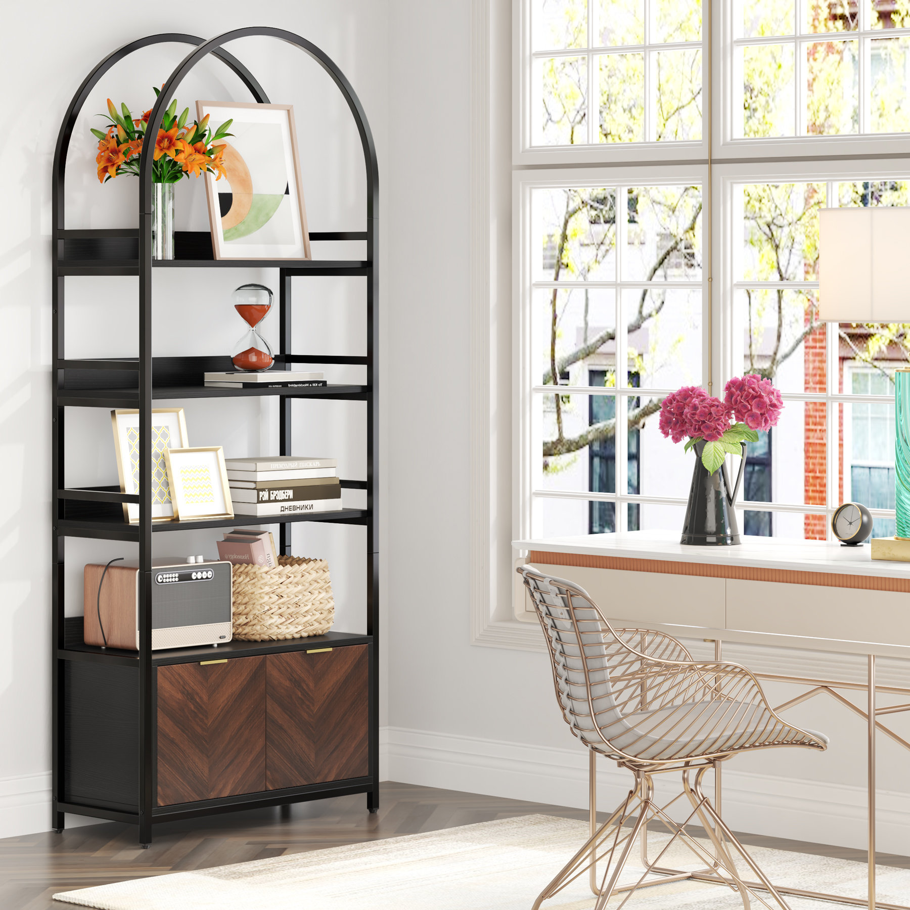 Everly Quinn Airika Bookcase & Reviews | Wayfair
