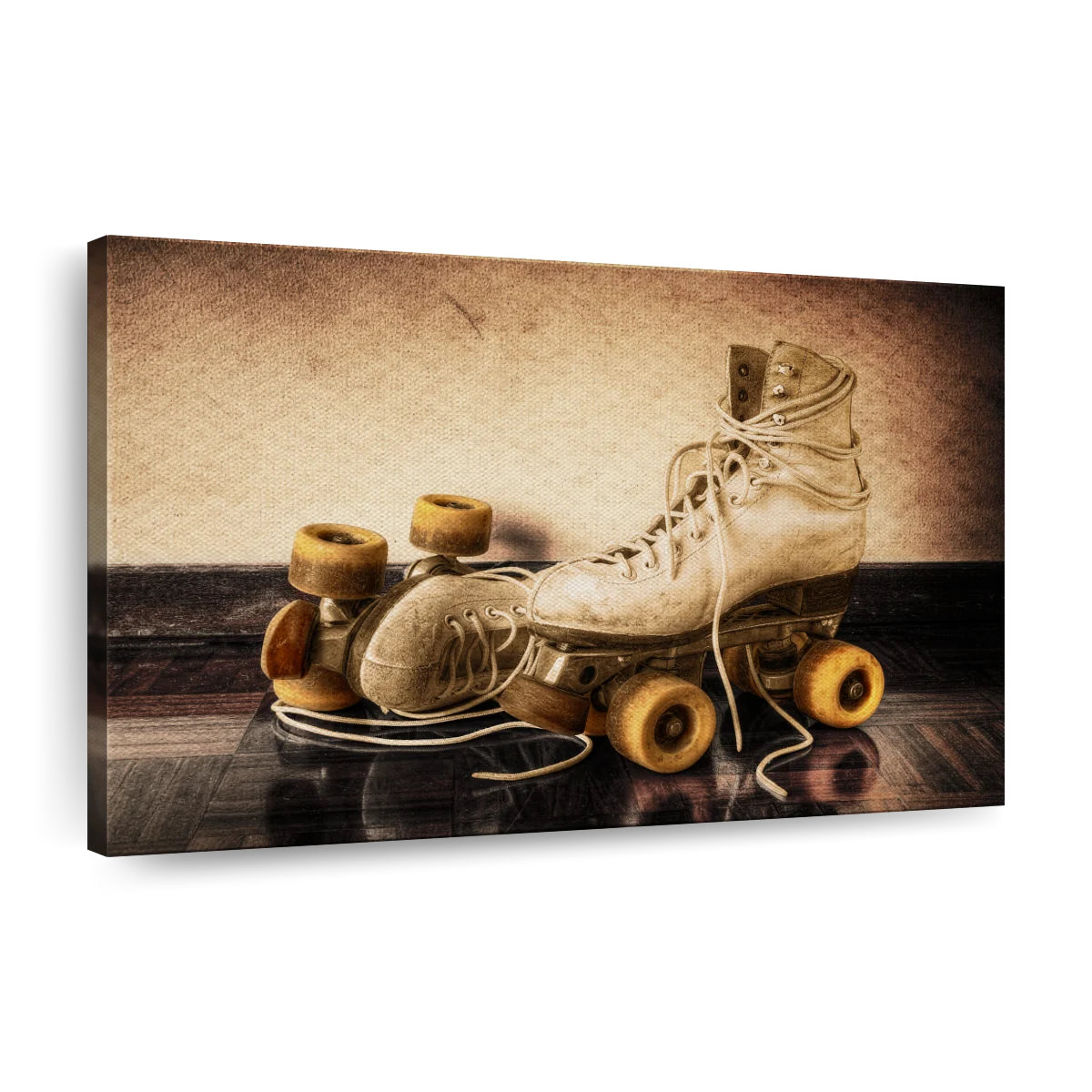 Red Barrel Studio Vintage Roller Skates Canvas Print - Wayfair Canada